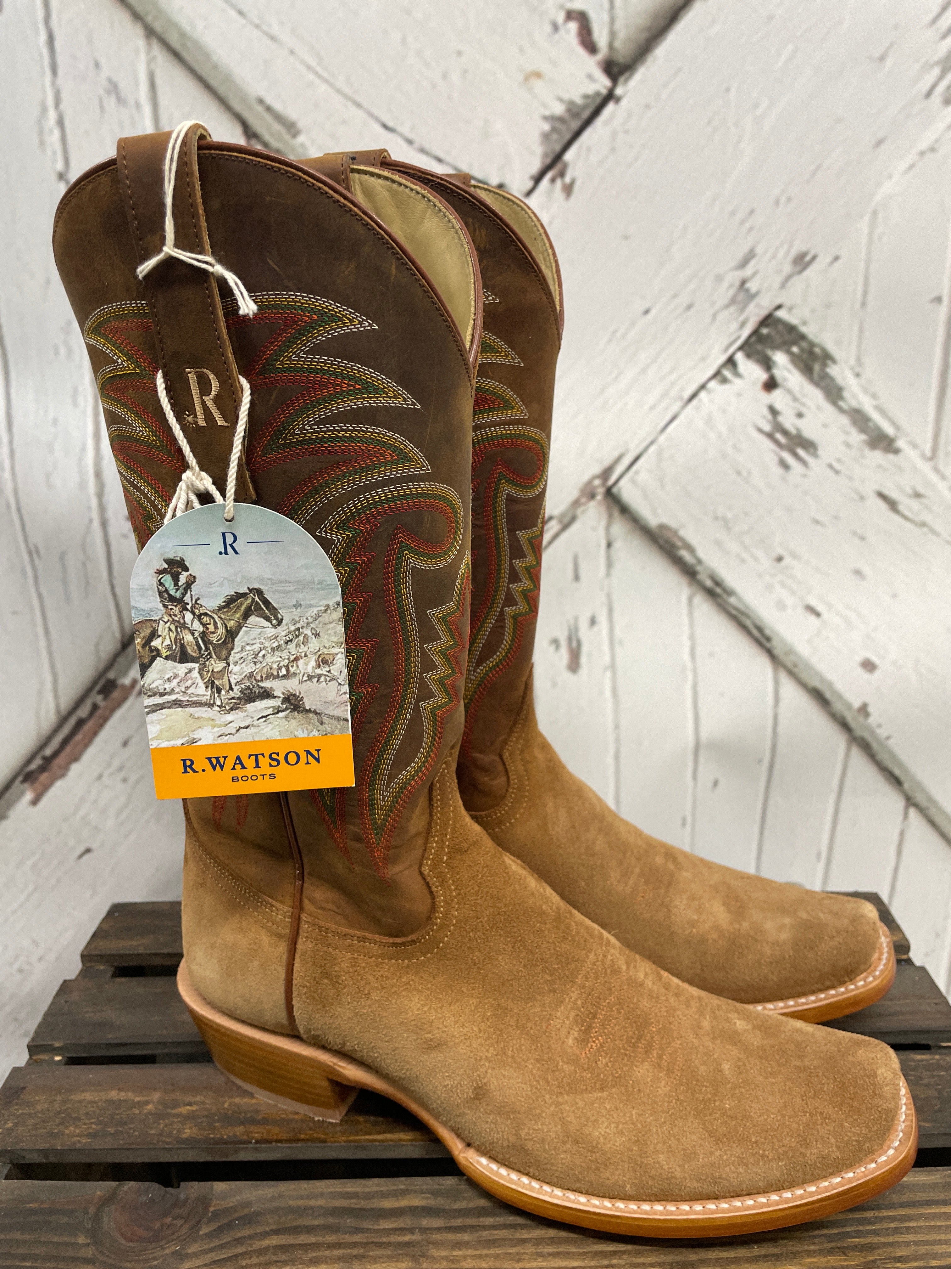 R WATSON TAN ROUGHOUT BOOT – Hitch'n Post