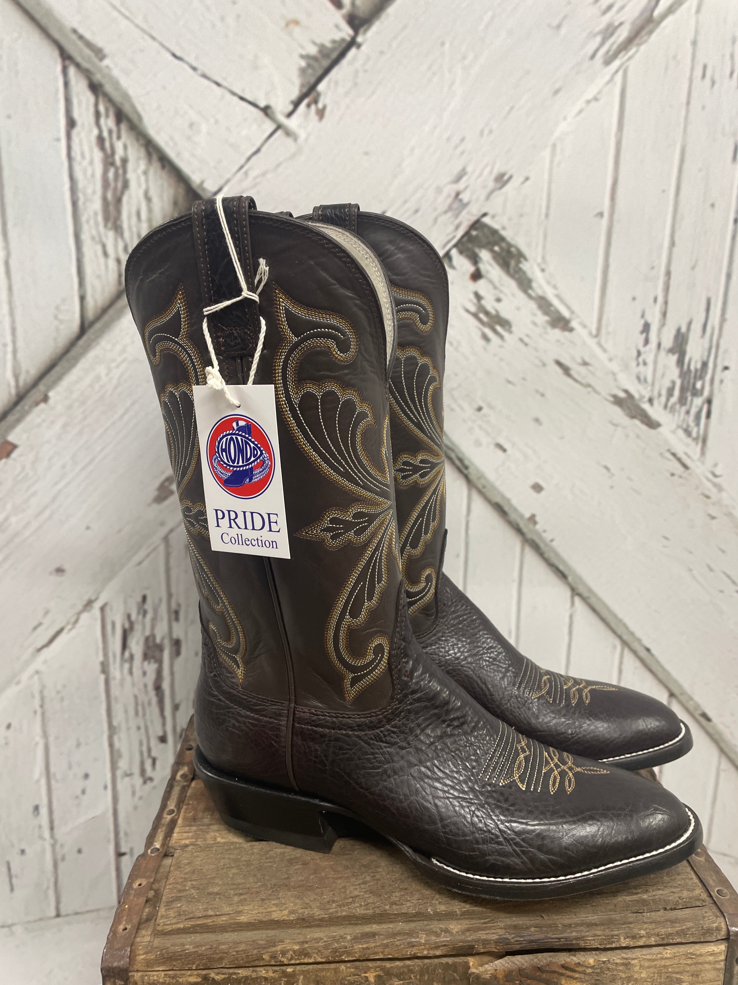 HONDO CHOCOLATE SPANISH SHOULDER BOOTS – Hitch'n Post