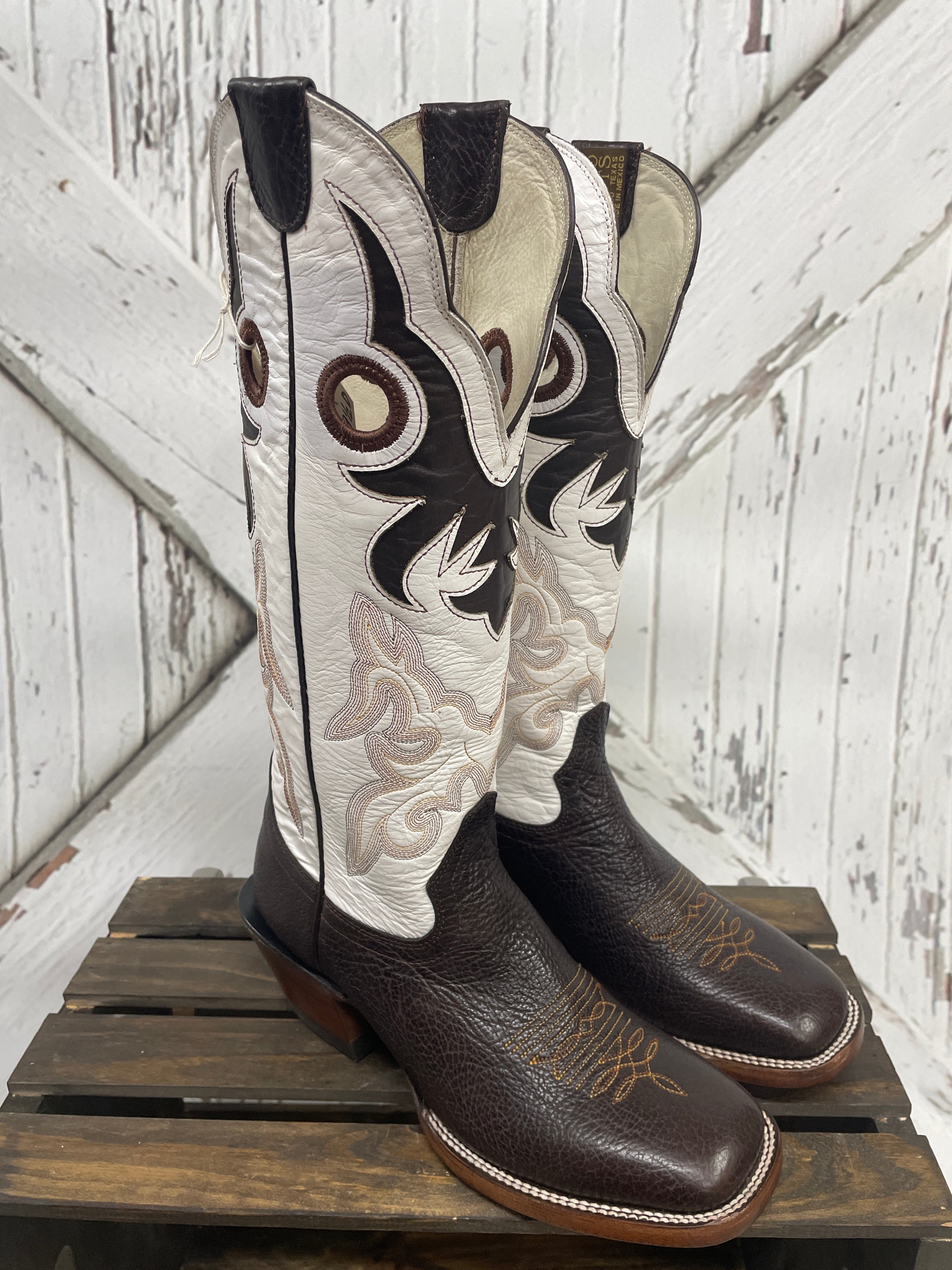 HONDO CHOCOLATE SPANISH SHOULDER 16" BOOT – Hitch'n Post