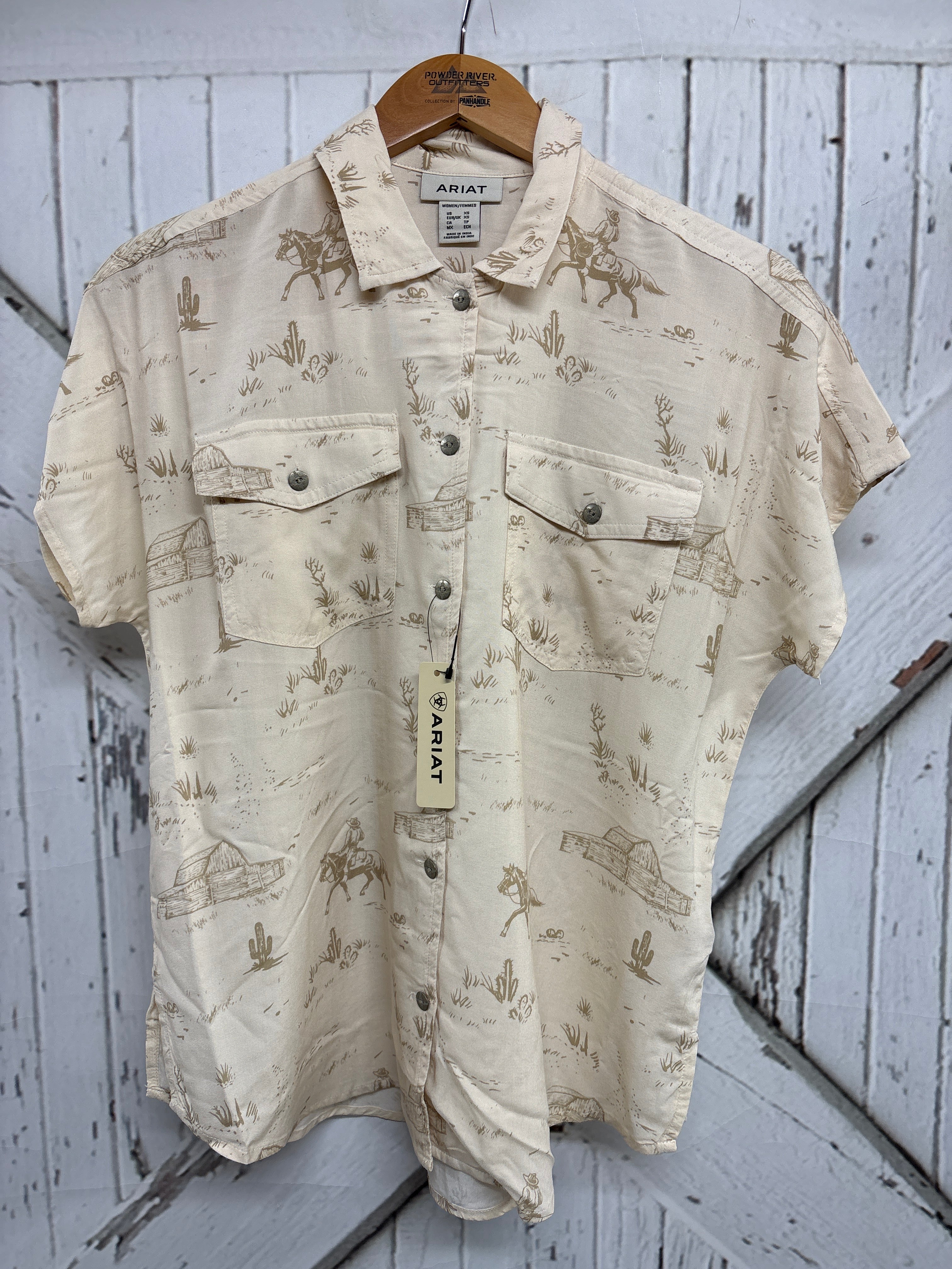 ARIAT SS BADLANDS RANCHSCAPE SHIRT – Hitch'n Post